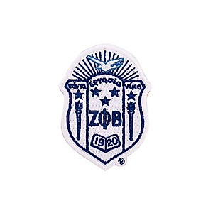 Desert Cactus Zeta Phi Beta Sorority Patch Embroidered Appliqué Patch Sew or Iron On Blazer Jacket Bag (Design 2) (3 inches)