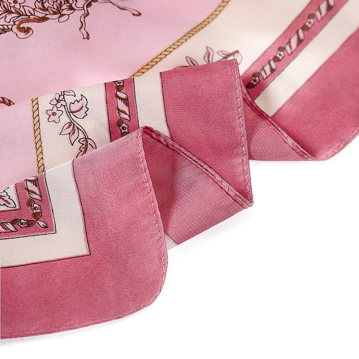 la ceida Satin Silk Scarves for Women and Girls Premium Summer Square Neck Scarf, Ladies Head Hair Scarf and Wraps 27.5 Inch