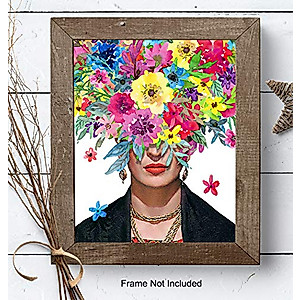 Art - Poster - Wall Decor - Boho Gift for Women, Artists - Mexican Wall Decor Decoracion Arte - Photo Print, Home Decoration for Bathroom, Living Room, Bedroom - 8x10 Unframed Print