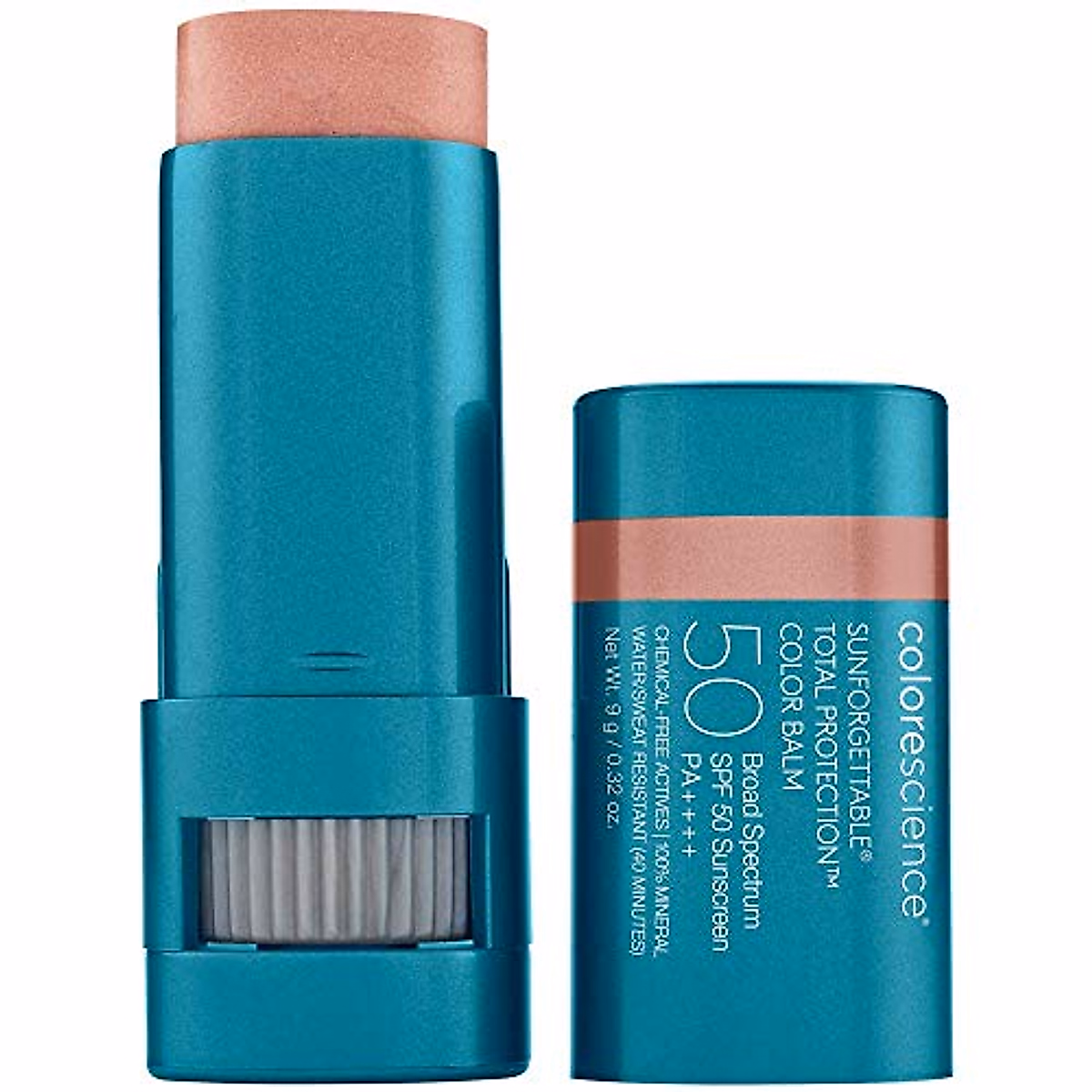 Colorescience Sunforgettable Total Protection Color Balm SPF 50, Mineral, Broad Spectrum, Buildable Lip & Cheek Color, Blush, 0.32 Ounce (Pack of 1)