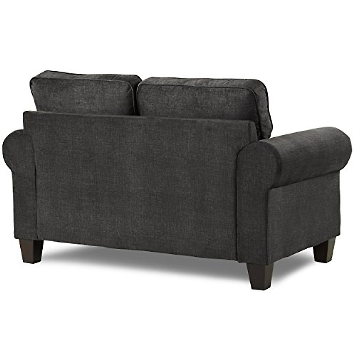 Homelegance Cornelia 63" Fabric Loveseat, Dark Gray