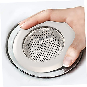 jojofuny 6 Pcs Sink Filter Kitchen Sink Strainer Anti-clogging Filter Tube Stops Sink Stopper Bath Drain Stopper Sink Drain Cover Sink Strainer Basket Kitchen Sink Drain Basket Large Plug