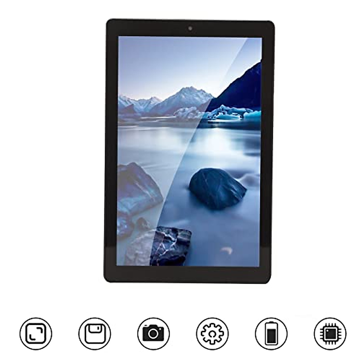 Tablet, HD Tablet Black Rear 13MP 100 to 240V 1960x1080 Octa Cores for Adults for Study (EU Plug)