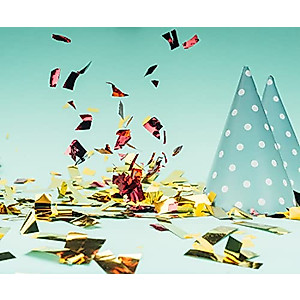 LARGE Metallic Confetti – Jumbo Mylar Rainbow Foil Confetti Bag Perfect for New Years, Surprise Parties, Birthdays, Photoshoots, Engagements & Weddings (300 Grams, Over 7,500 PCS) by JPACO