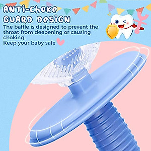 YOGINGO 2 Pack U Shaped Toothbrush Kids - Kids Toothbrushes with Food Grade Soft Silicone Brush Head, U-Type 360° Oral Cleaning Toothbrush with Cover Case, Toddler Toothbrush Age 2-6