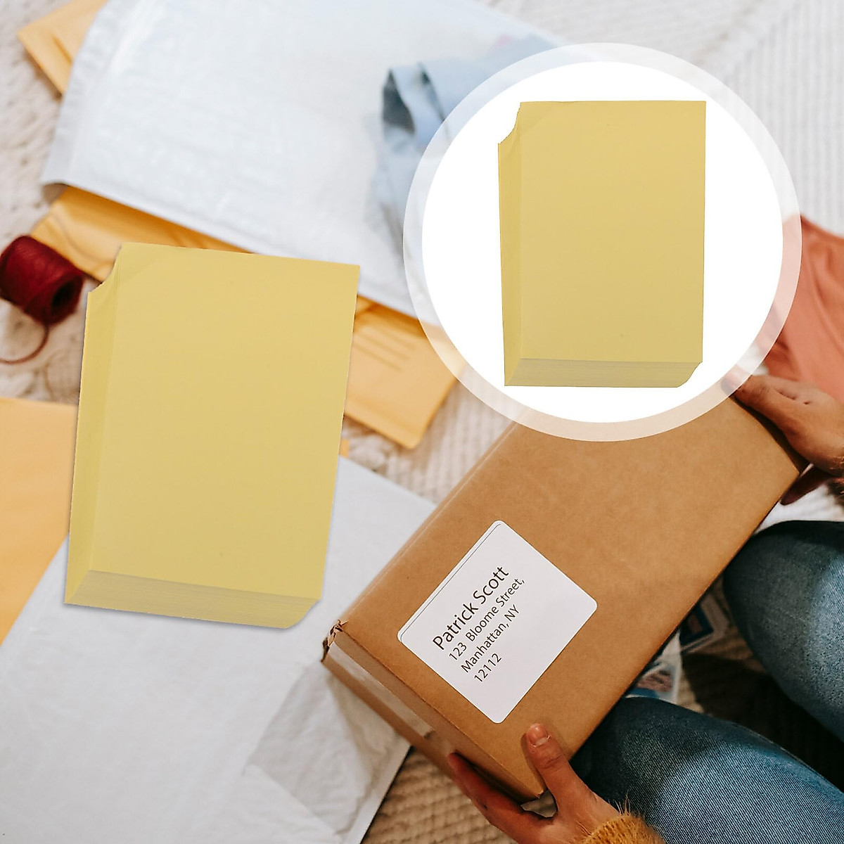 NUOBESTY 100 Sheets printable sticker labels inkjet printer paper blank envelopes ink stickers printer printable labels sticker printer paper white paper stickers a4