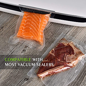 [Super Heavy Duty]Vacuum Sealer Bags for Food，8inx50 Rolls 2 Pack,XinBaoLong Food Saver Bags Rolls,Commercial Grade, Heavy Duty, BPA Free,Great for Vac Storage.Total 100 Feet!!!