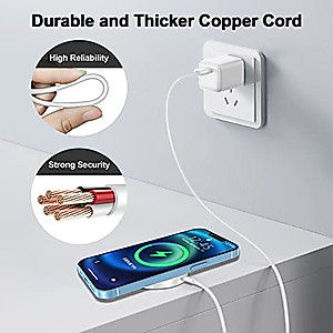 xiwxi 𝐔𝐩𝐠𝐫𝐚𝐝𝐞𝐝 15W Fast Magnetic Wireless Charger Compatible with MagSafe Charger, Wireless Charging Pad for iPhone 14/14 Plus/14 Pro/14 Pro Max iPhone 13 series /iPhone 12 series(No Adapter)