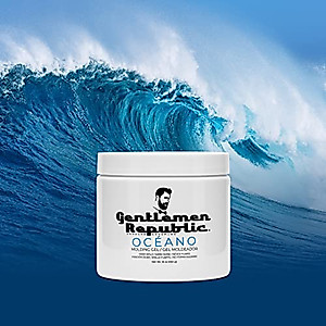 Gentlemen Republic Oceano Men's Hair Gel 16oz - Strong Touchable Hold and High Shine Styling Gel for Hair, 100% Alcohol-Free Professional Formula with Fresh Scent, Mens Hair Product Made in USA