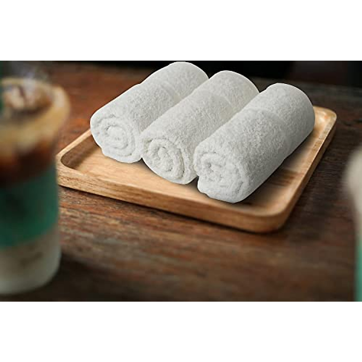 Textila Cotton White Hand Towels for Bathroom Size 16x26 Inch Bathroom Hand Towels Pack of 12 Gym Towels Ultra Soft Face Towel Highly Absorbent Hair Salon Towels.