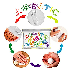 Belly Cast kit Pregnancy - Belly Molds kit Pregnancy and Baby Handprint Footprint Product (Pregnancy Maternity 5 Rolls Plaster and 2 Bags Modeling Clay)