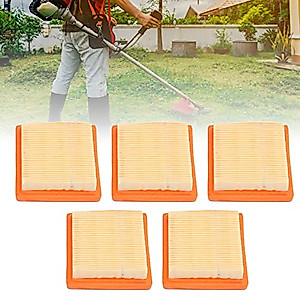 Haofy Replacement Air Filter, 5PCS Trimmer Air Filter Panel Filter Paper Replacement for FS91 Garden Tool