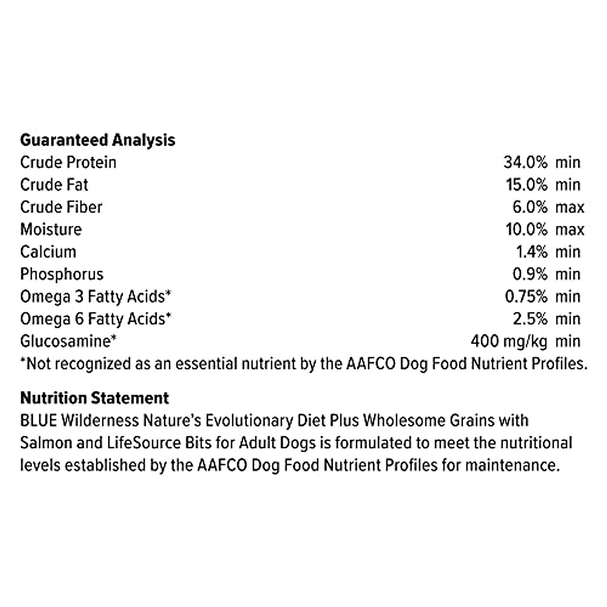 Blue Buffalo Wilderness High Protein Natural Adult Dry Dog Food Plus Wholesome Grains, Salmon 4.5-lb