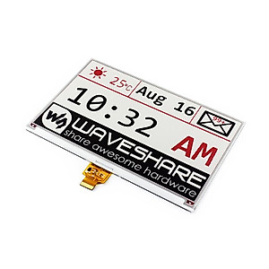 waveshare 7.5inch E-Ink Display HAT (B) 800×480 Pixels 3.3V/5V Red Black White Three-Color E-Paper Display epaper Screen for Raspberry Pi,Jetson Nano,Arduino,STM32, SPI Interface