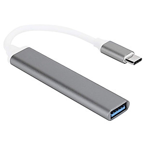 Compact in Size and Easy to Carry Type‑C USB Hub, Computer Accessories, for Smart Phones and Tablets All Types of Laptops(Gray)