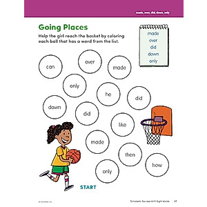 Scholastic Success with Sight Words Workbook