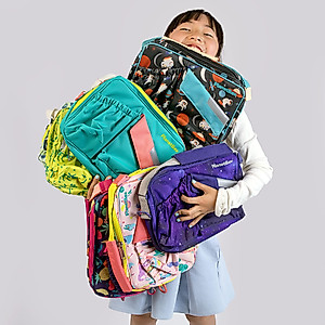 PlanetBox 5268303 Stardust Insulated Lunch Bag, 9 x 12 x 2.5 inches, Purple