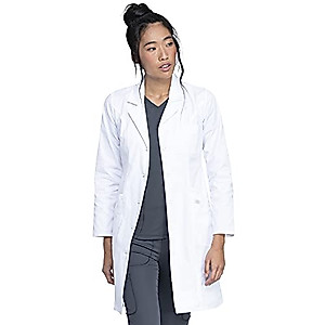 Dickies Contemporary Fit Women's 37" Twill Fitted Lab Coat 82401, S, White