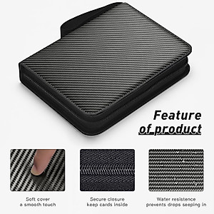 400 Pockets PACKAPRO Trading Cards Binder -Zipper Sports Cards Collector with Removable Sleeves - Card Binders Album Folder Holder for TCG Yugioh Cards Binder Boys Girls Gifts - Metal Grey