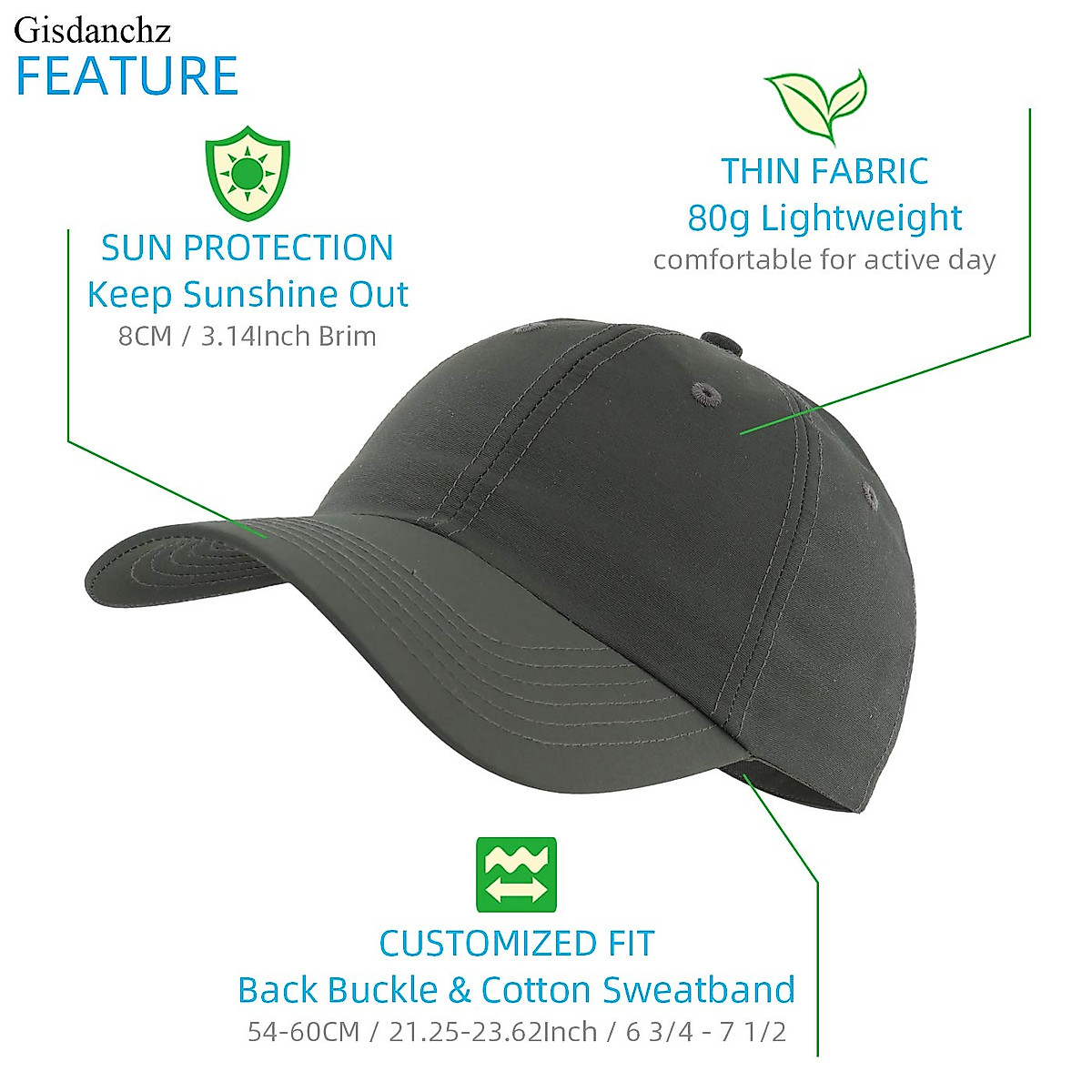 Gisdanchz Mens Caps Mens Golf Hats for Women Quikc Dry Womens Baseball Caps Mesh Running Hat Workout Mesh Baseball Cap Outdoor Sport Hat Hiking Fishing Cycling Cap Army