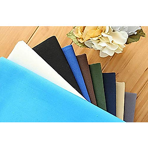 Sheicon 100% Cotton Fabric by The Yard 60-Inch Wide Solid Colors 10 oz Canvas Fabric Color Army Green Size 1 Yard