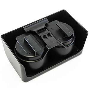 Red Hound Auto Compatible with Chevrolet GMC Colorado Canyon 2004-2012 Bench Seat Black Cup Drink Holder Drink Beverage Replaces