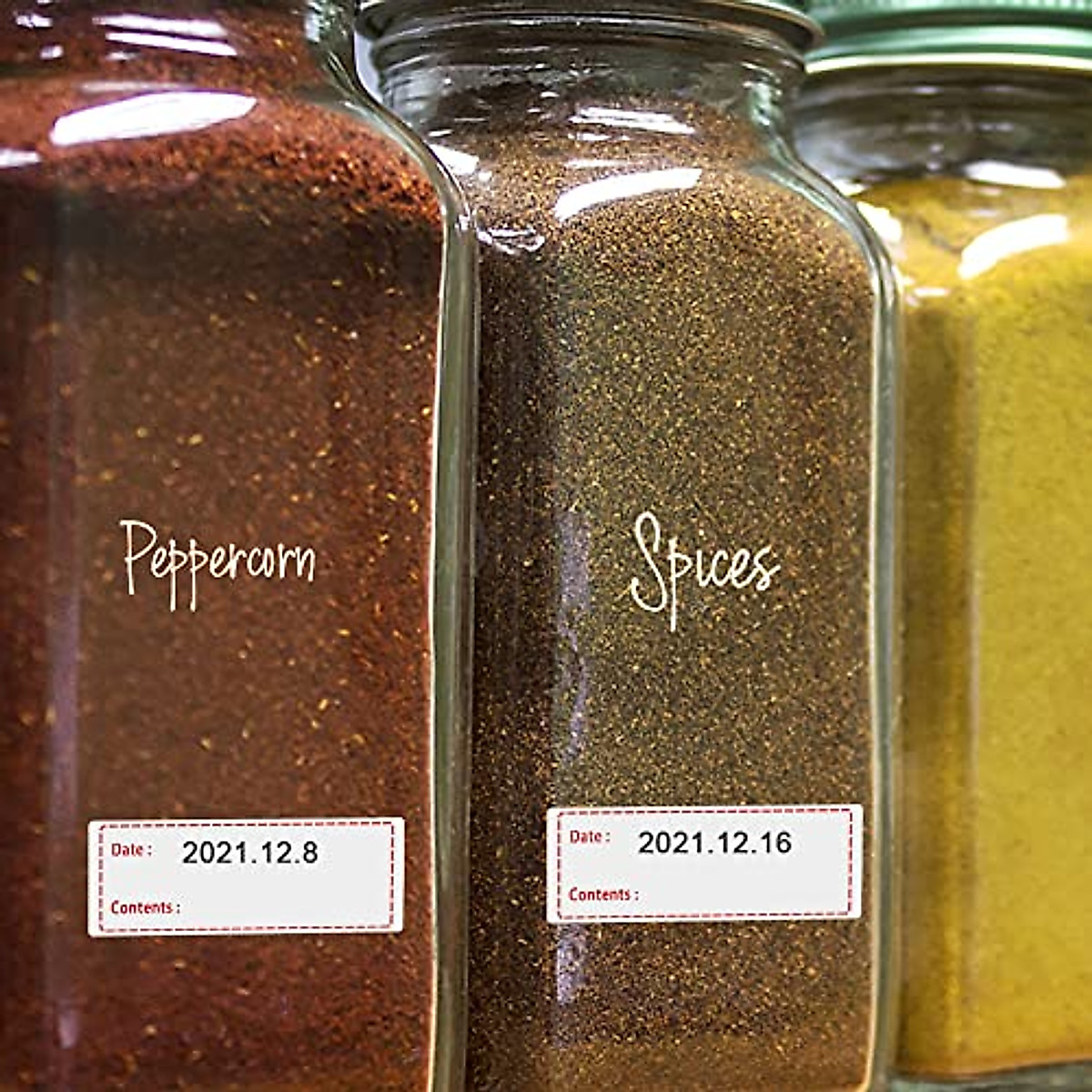 276 Pcs Clear Pantry Labels Set with 125pcs Blank Labels, DIY Food Label Sticker, Water Resistant & Oil Resistant, Pantry Labels for Food Containers, Jars for Flour, Sugar, Oat(Size:401pcs)