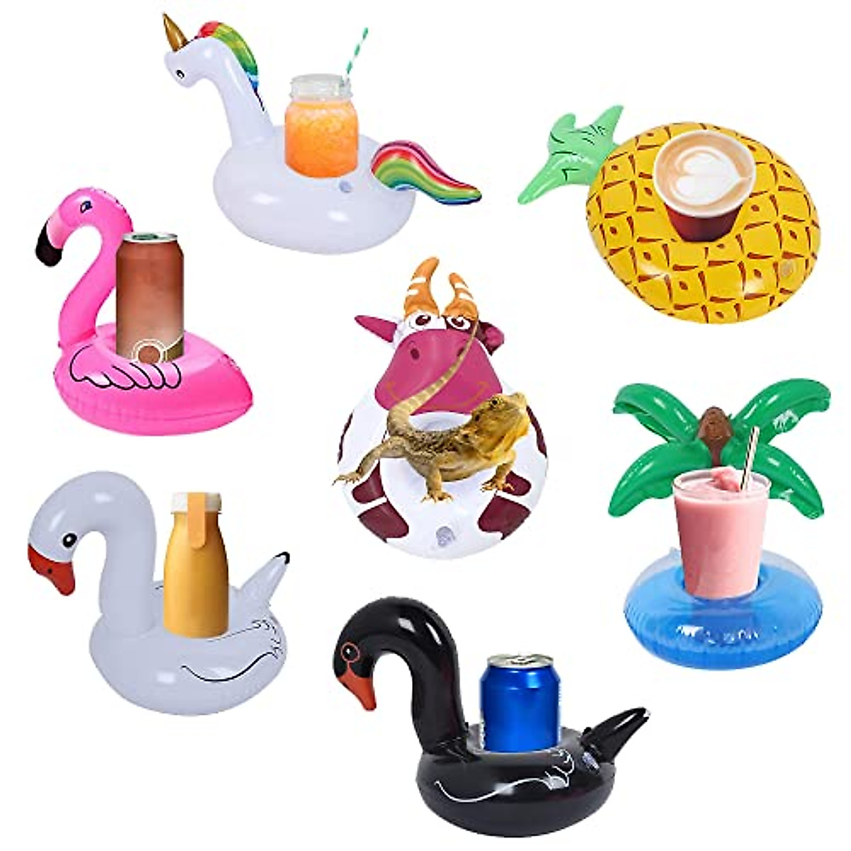 Inflatable Drink Holder 20 Pack Inflatable Drink Floats Cup Holders ...
