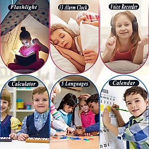 iCHOMKE Smart Watch for Kids, Girls Boys Smartwatch with 26 Games Camera Video Recorder and Player, Pedometer Calendar Flashlight, Audio Book etc.,Toys Gifts for 4-12 Years Children (Black)