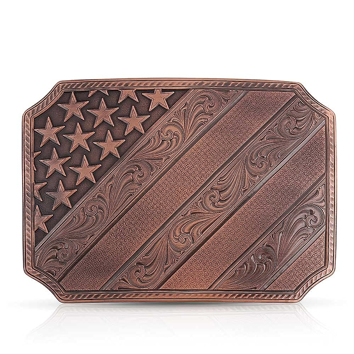 Montana Silversmiths Southwest Collection Made in the USA Buckle (Bronze Faded Glory Flag)