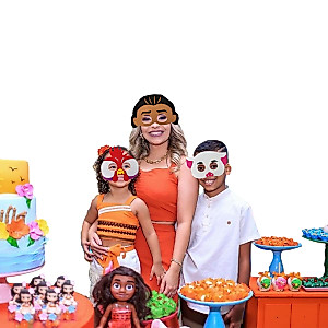 NF 11pcs Tropical Felt Mask, Hawaiian Theme Party Supplies, Boy and Girl Birthday Party Dress Up Blindfold