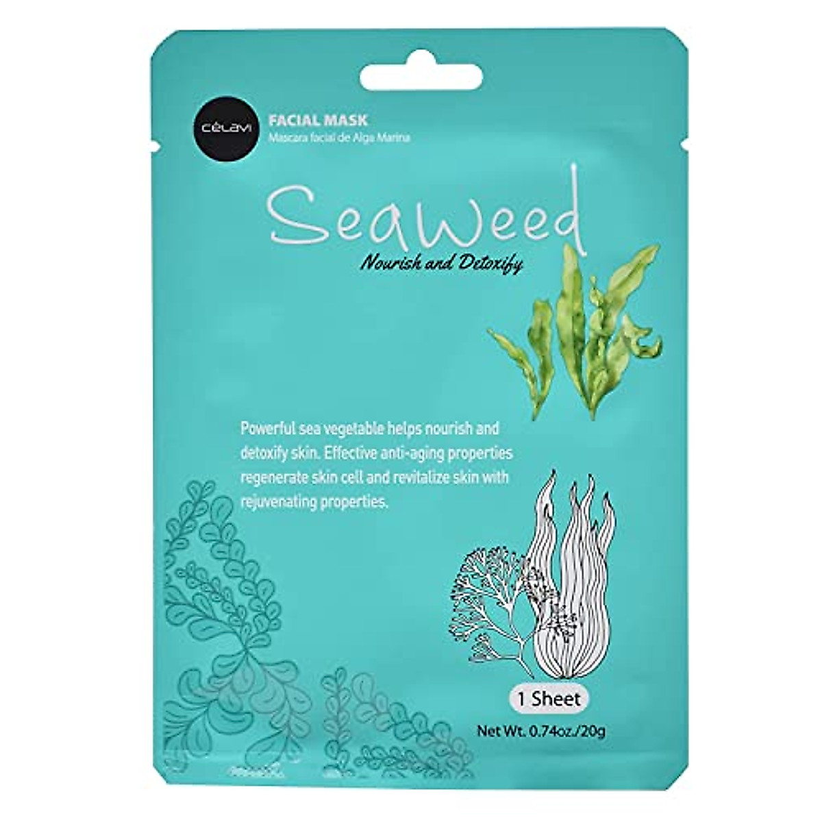 celavi Essence Facial Face Mask 24 Sheets K-Beauty Skincare Korea Skin Care Moisturizing C type