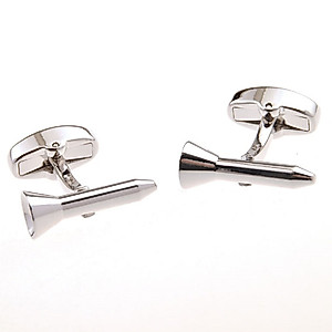 MRCUFF Golf Tee Golfer Pair Cufflinks in a Presentation Gift Box & Polishing Cloth