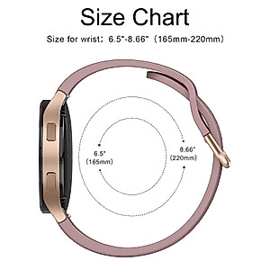 Meliya Silicone Bands for Samsung Galaxy Watch 4 / 5 Band 40mm 44mm, Galaxy Watch 4 Classic Band 42mm 46mm, Galaxy Watch 5 Pro Band 45mm, 20mm Soft Silicone Sport Strap for Samsung Galaxy Watch 4 / 5