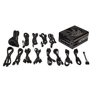Corsair HX Series, HX1000, 1000 Watt, Fully Modular Power Supply, 80+ Platinum Certified, CP-9020139-NA
