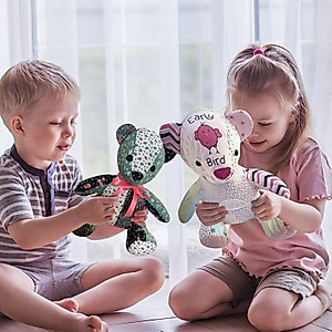 10 PCS Memory Bear Template Ruler Set — Memory Bear Patterns for Sewing Quilting Templates, Acrylic Quilting Rulers and Templates for Sewing Bear Pattern Memories Home Sewing Art Craft (12 inch)