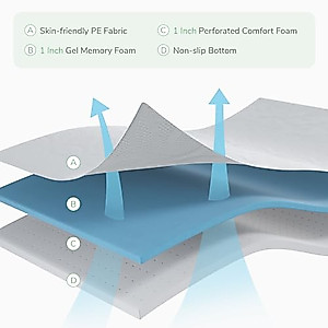 Novilla 2 Inch King Size Mattress Topper, Ultra Soft Memory Foam Mattress Topper King for Comfort & Cooling Night Sleep, Ventilated & Skin-Friendly, CertiPUR-US Certified