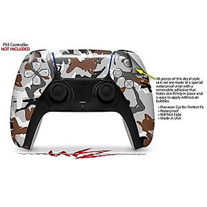 WraptorSkinz Skin Wrap compatible with Sony PS5 DualSense Controller Sexy Girl Silhouette Camo Brown (CONTROLLER NOT INCLUDED)