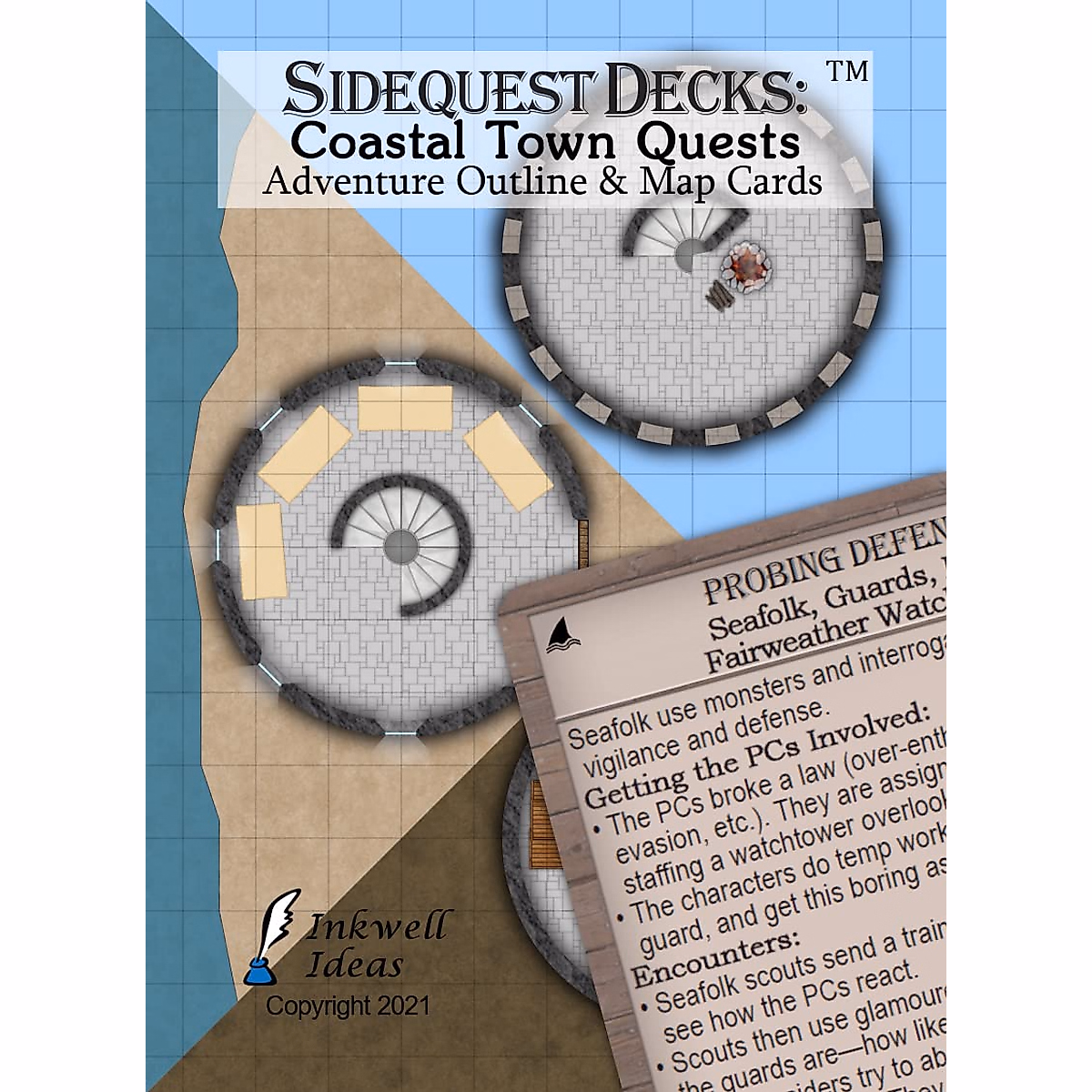 Inkwell Ideas Sidequest Decks: Coastal Town Quests
