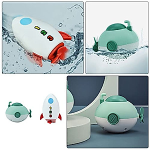 STOBOK Bath Toy 4 pcs for Sprinkler Wind Shop Game Home Water Plaything Children Interesting Time Creative Toddlers Bathtub Shower Rocket Toys Summer Accessories Baby Recreation Toy Kids Bath Toys