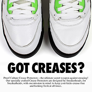 Crease Protectors for Sneakers - Anti-Wrinkle Crease Guards, Shoe Protectors for Nike, Air Jordan, Dunks, AF1 and More - Comfortable, Soft & Breathable Shoe Crease Preventer, Toe Protector