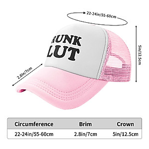 Drunk Slut Trucker Hat Unisex Adult Hats Adjustable Cap for Men and Women Classic Fishing Caps