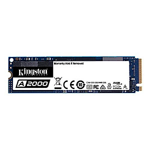 Kingston 1TB A2000 M.2 2280 Nvme Internal SSD PCIe Up to 2000MB/S with Full Security Suite SA2000M8/1000G