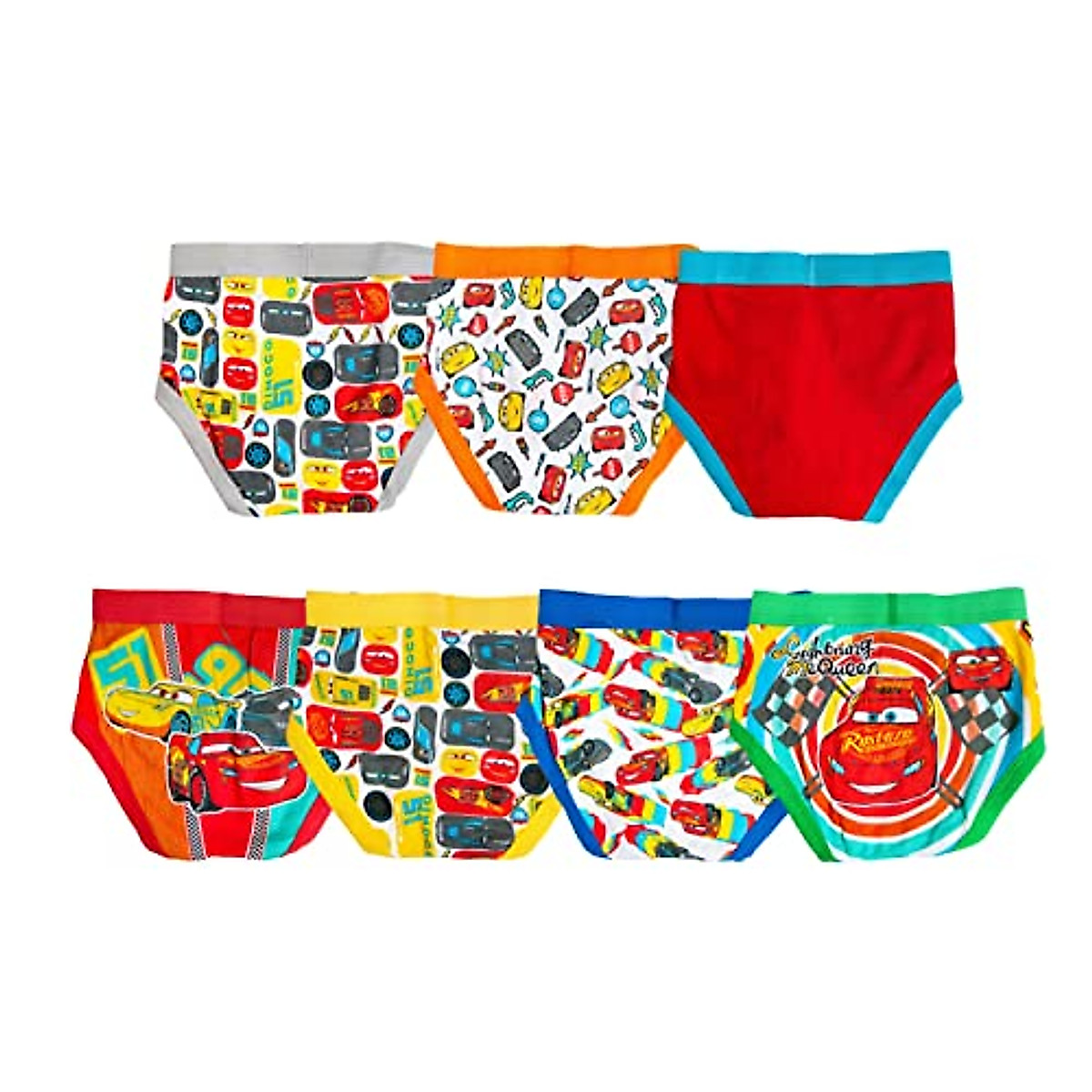 Disney boys Cars Underwear Mulipacks, Cars Tdlr7pk, 2-3T