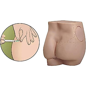 PHOLK Hip Injection Training Simulator, Buttock Muscle Injection Practice Model for Medical Students Or Nurses Teaching Model, IV Practice Start Kit Skin