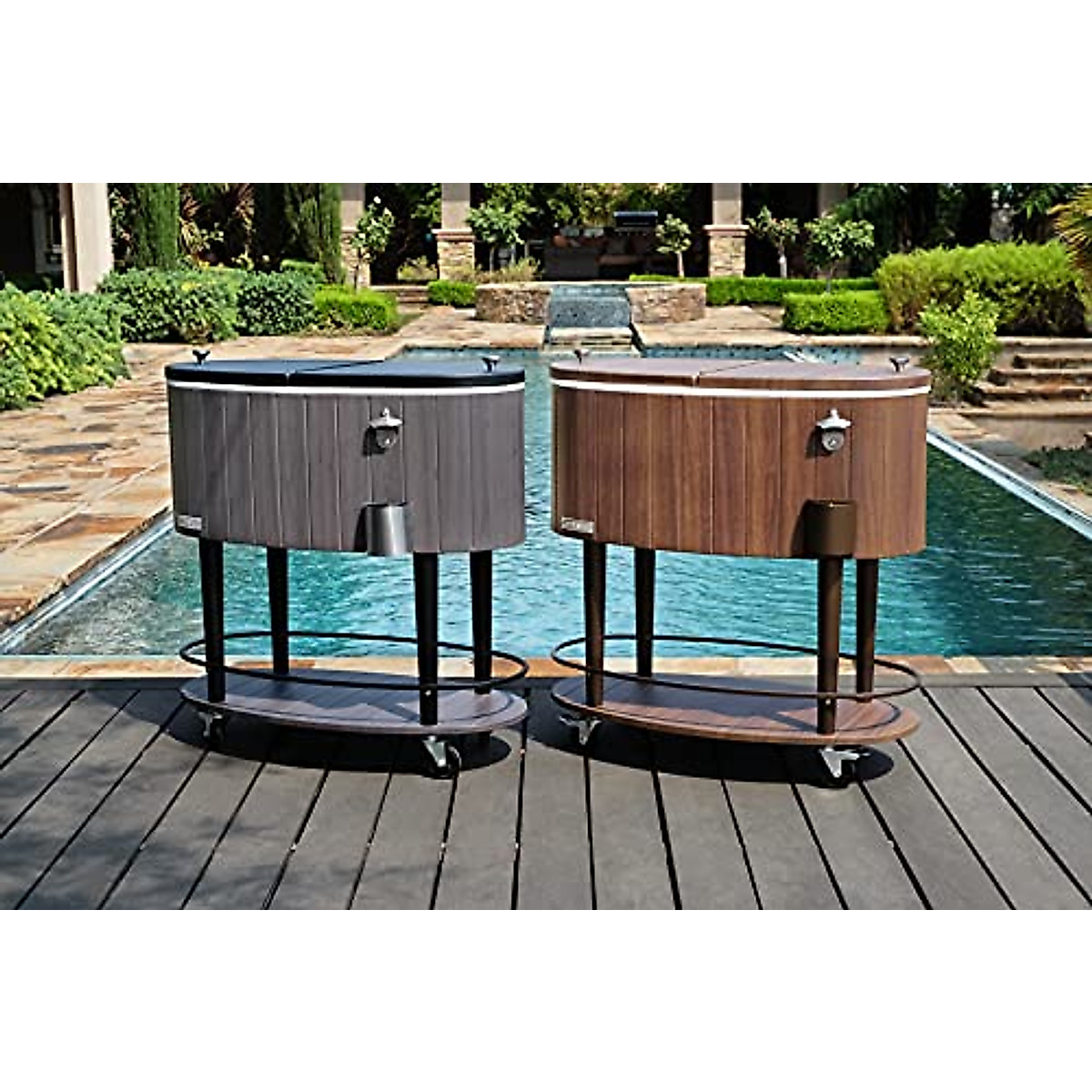 Permasteel PS-A209-BW Patio Cooler, Brown