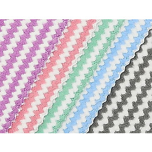 HFGBLG Microfiber Cleaning Cloth Lint Free Cleaning Rags, 10 Pack Fast Drying Dish Rags for Cleaning, Super Absorbent Kitchen Dish Cloths for Wash Dishes,12 in x 12 in, Mix Color