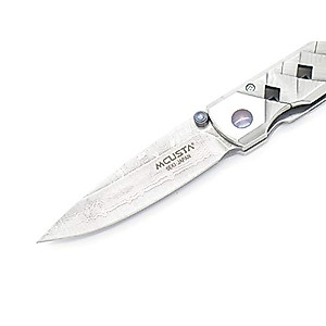 Mcusta Seki Japan Yoroi MC-37D VG-10 San Mai Damascus Small Folding Pocket Knife