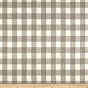 Premier Prints Buffalo Plaid Slub Canvas Ecru, Fabric by the Yard