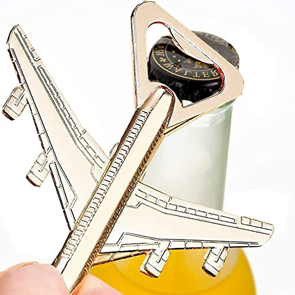 40PCS Airplane Bottle Opener for Wedding Favors Air Plane Travel Beer Bottle Openers for Guests,Party Souvenirs or Decorations